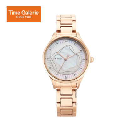 Titan Wander 2649WM02 White Dial Stainless Steel Strap Quartz Women's Watch