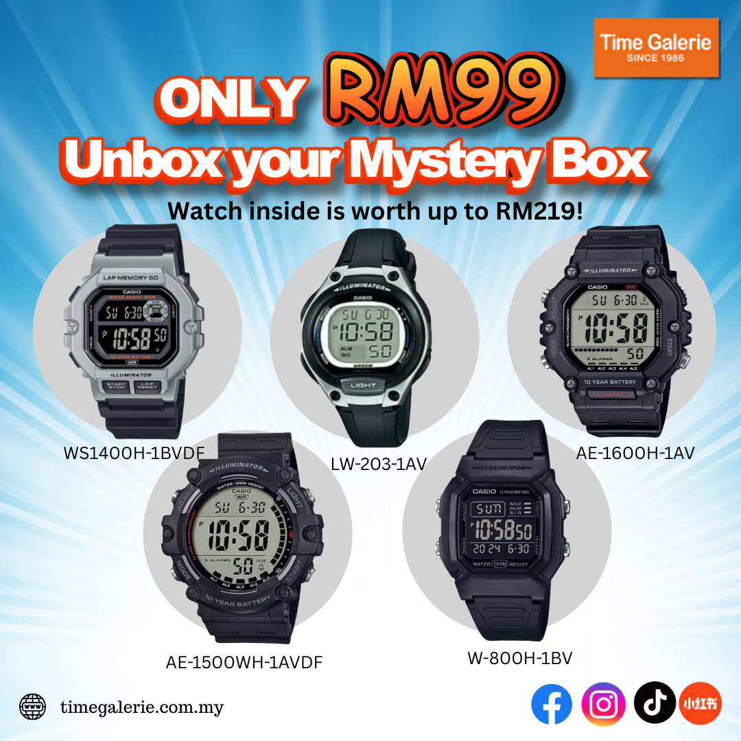 Blind Box Casio 10-Year Battery Life I Digital Watch Worth RM219
