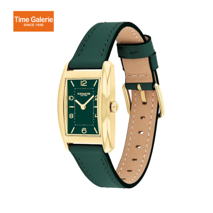 Coach Reese 14504354 Green Dial Ionic Plated Thin Gold Steel Women Watch