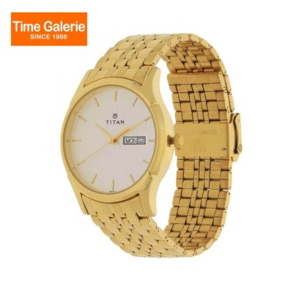 Titan Karishma 1636YM01 Silver Dial Stainless Steel Quartz Men Watch