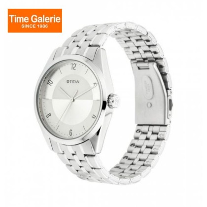 Titan Neo 1729SM06 Luminous Dial Metal Strap Quartz Men Watch