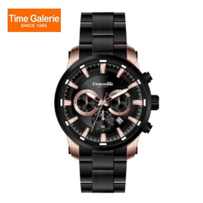 Crocodile CRDW7475.198C Black Stainless Steel Band Men Watch