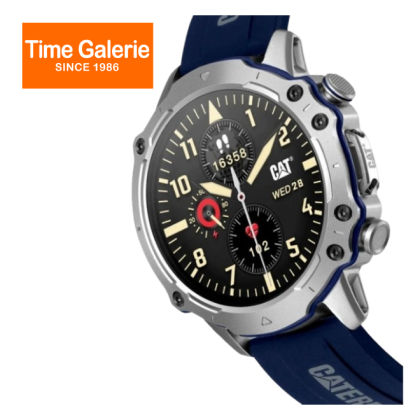 Caterpillar E1-140-26-100 Blue Silicone Strap Men Smartwatch