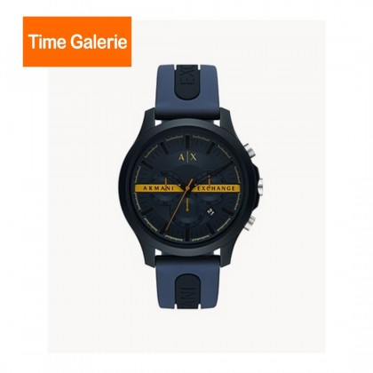 AX2441 - Armani Exchange Chronograph Black and Blue Silicone Watch