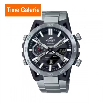 Casio Edifice ECB-2000D-1A Silver Stainless Steel Band Men Watch