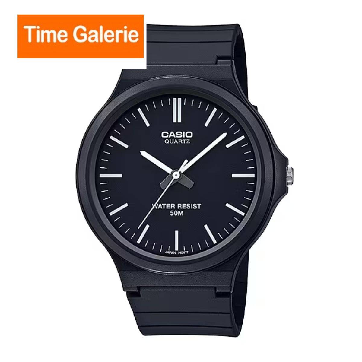 Casio General MW-240-1EV Black Resin Band Men Watch