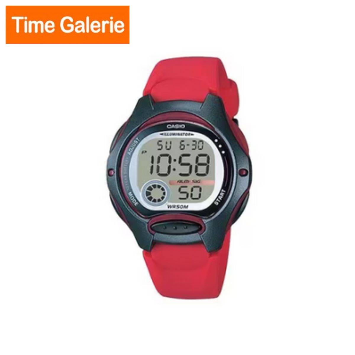 Casio General LW-200-4AV Red Strap Classic Digital Unisex Kid's Watch