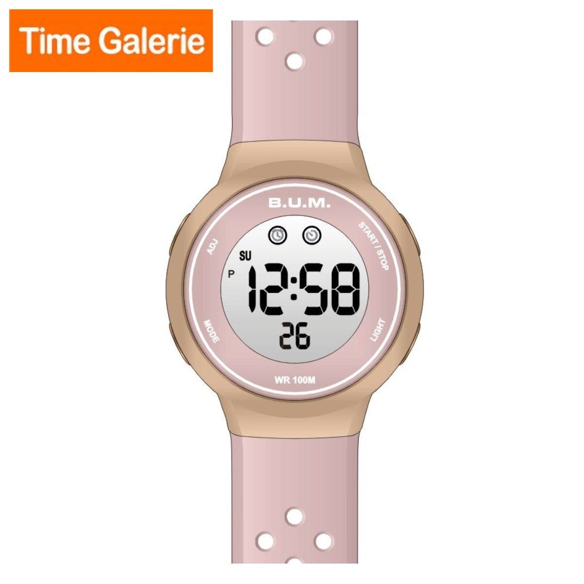 BUM Lady BUMWBM02312 Pink Strap Digital Quartz Watch