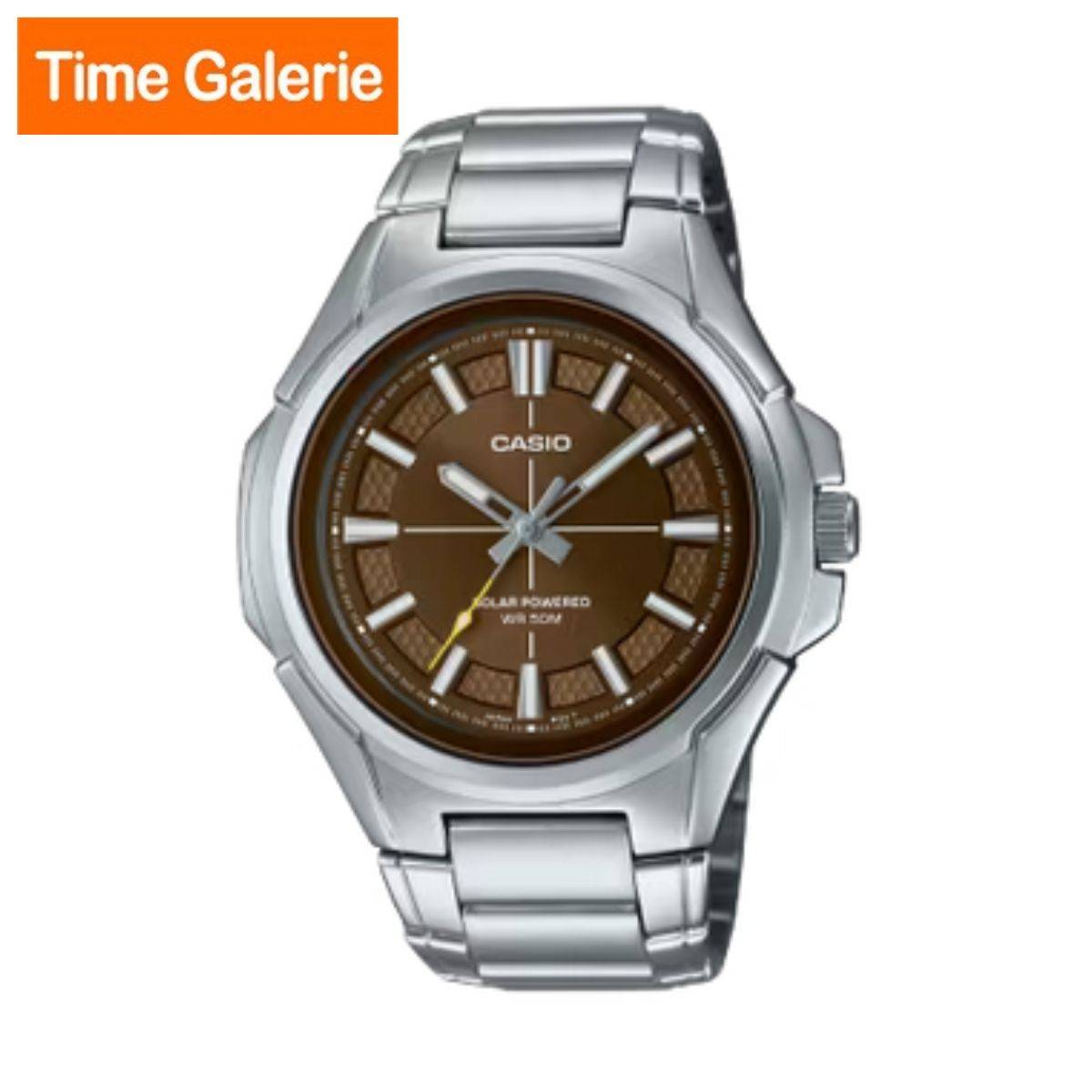 Casio General MTP-RS100D-5AV Silver Stainless Steel wtih Brown Dial ...