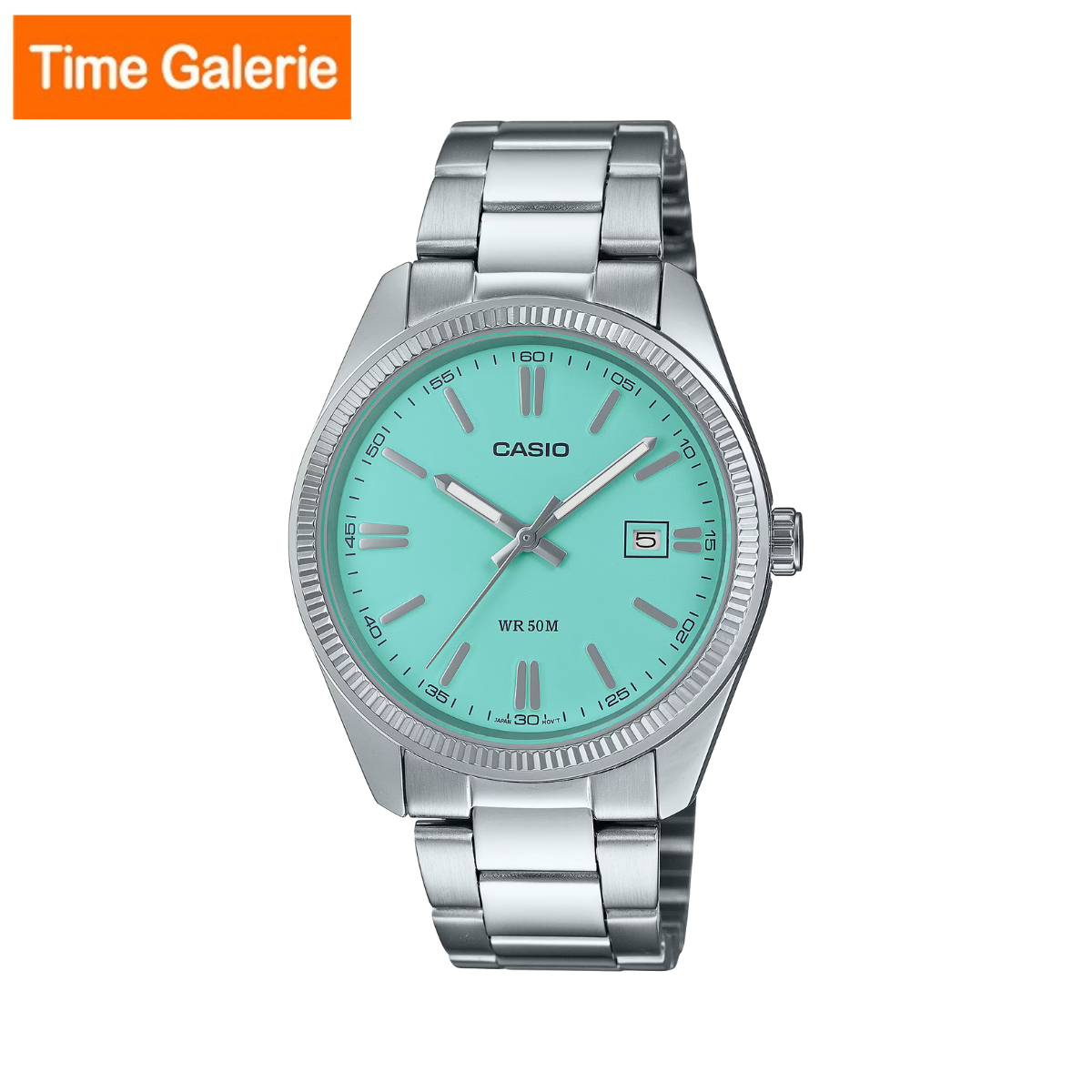 CASIO GENERAL MTP-1302PD-2A2 | Silver Stainless Steel Band Men Watch