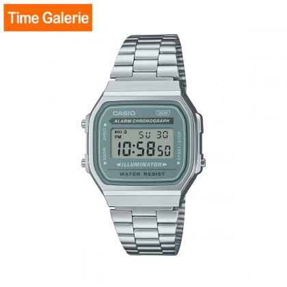 Casio Vintage A168WA-3A Silver Stainless Steel Band Men Watch / Women Watch