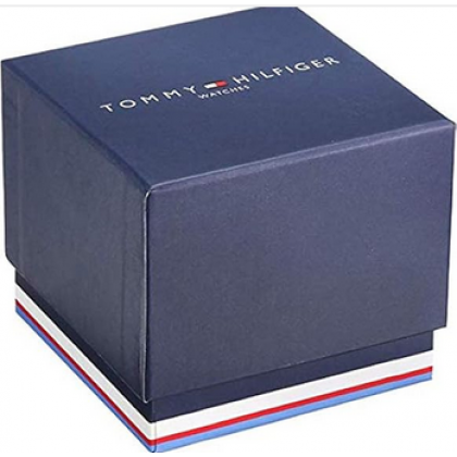Tommy Hilfiger 1710585 Tyson Brown Leather Strap Blue Dial 44mm Watch