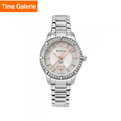 Bonia Elegance BNB10775-2317S Full Silver Stainless Steel Strap Women Watch