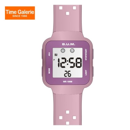 BUM Lady BUMWBM06408 Light Purple Strap Digital Watch