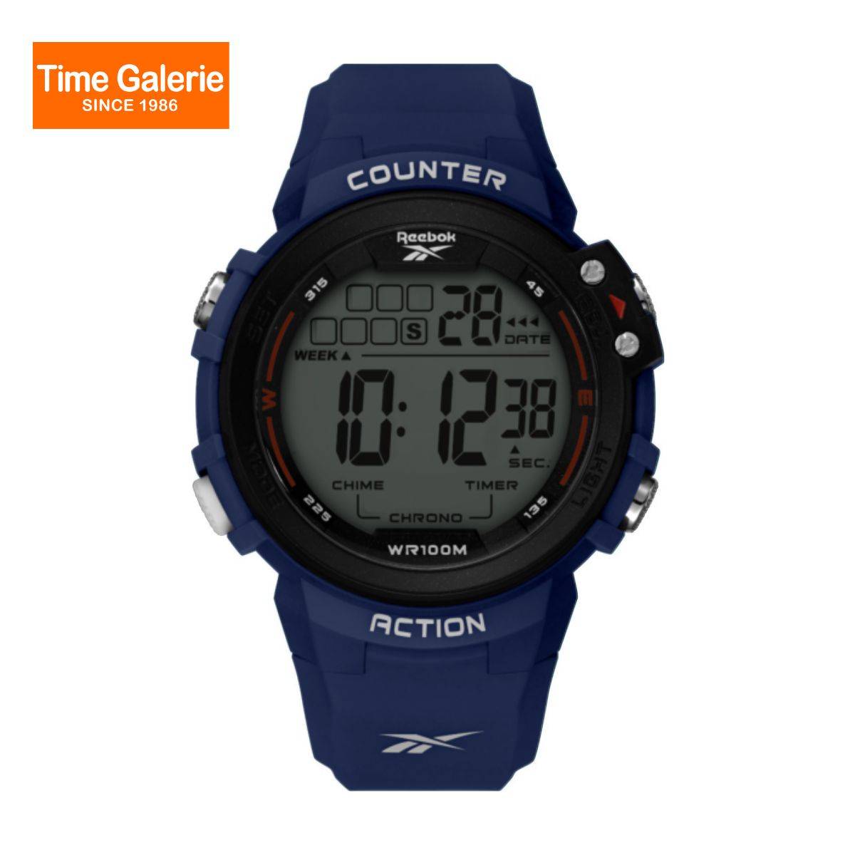 Reebok RV-COU-G9-PRPR-BA Men Red Digital Sport Watch