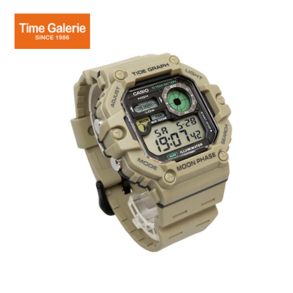 Casio Men's Digital Watch WS-1700H-5AVDF Army Green Resin Strap Sport Watch