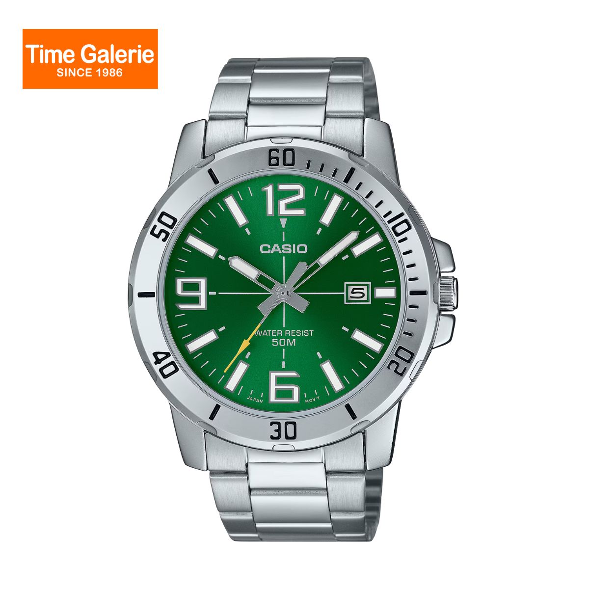 Casio General MTP-VD01D-3BV Stainless Steel Band Men Watch