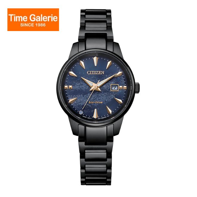 Citizen Eco-Drive EW2595-81L Black Ion Plating Stainless Steel Strap ...