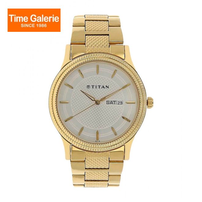 Titan Karishma 1650YM05 Silver Dial Stainless Steel Quartz Men Watch