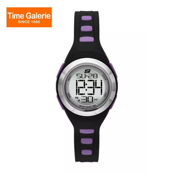 Skechers SR2144 Black Polyurethane Strap Women Watch