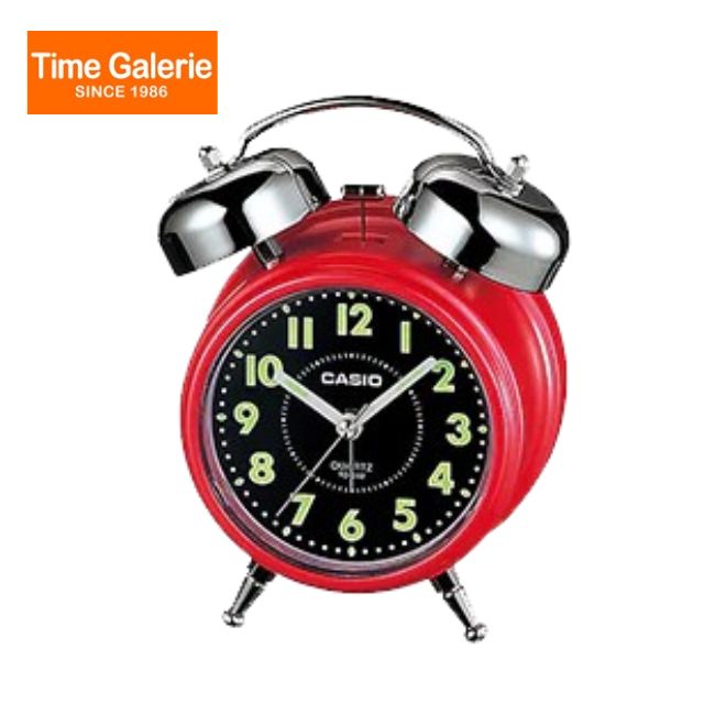 Casio TQ-362-4A Red Analog Desk Alarm Snooze Clock