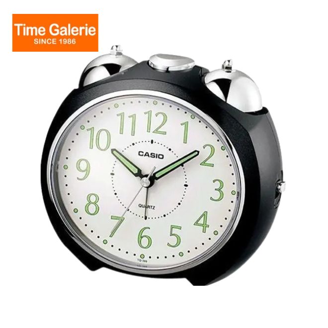 Casio TQ-369-1 Black Desk Top Analog Clock