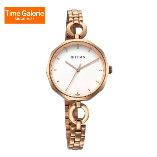 Titan Karishma NS2702WM01 White Dial Stainless Steel Strap Quartz Women ...