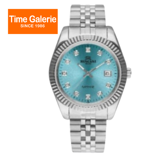 ROSCANI ROSW4579G8 41mm Blue Dial Stainless Steel Analog Men Watch