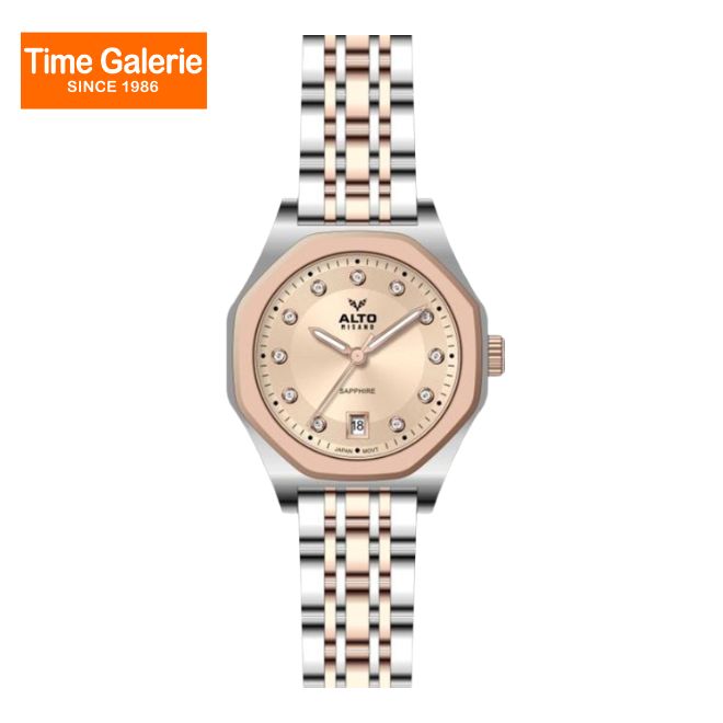 Alto ALT-EF02-SR-RG Solid Steel Band Women Watch