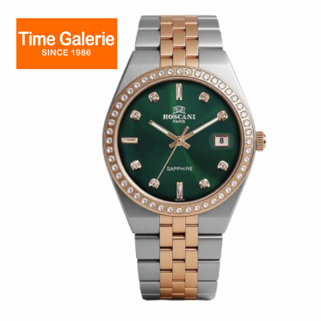 ROSCANI ROSW4686G7 GREEN DIAL 34MM STAINLESS STEEL STRAP WOMEN WATCH