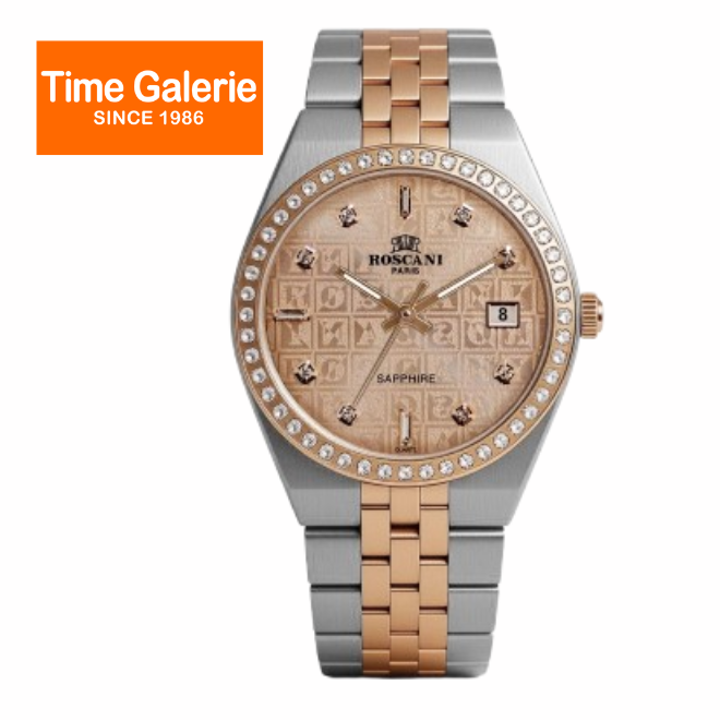 ROSCANI ROSW4686G0 DATE FUNCTION 34MM STAINLESS STEEL STRAP WOMEN WATCH