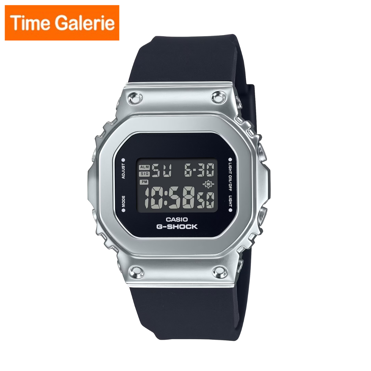 CASIO G-SHOCK GM-S5600-1DR | JAM TANGAN GETAH | RESIN STRAP | DIGITAL WATCH