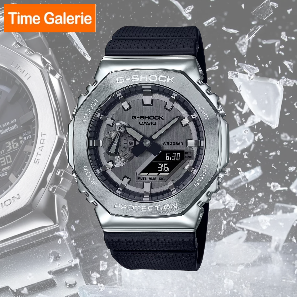 CASIO G-SHOCK GM-2100-1ADR | Ana-Digit Watch | Analog-Digital Watch ...