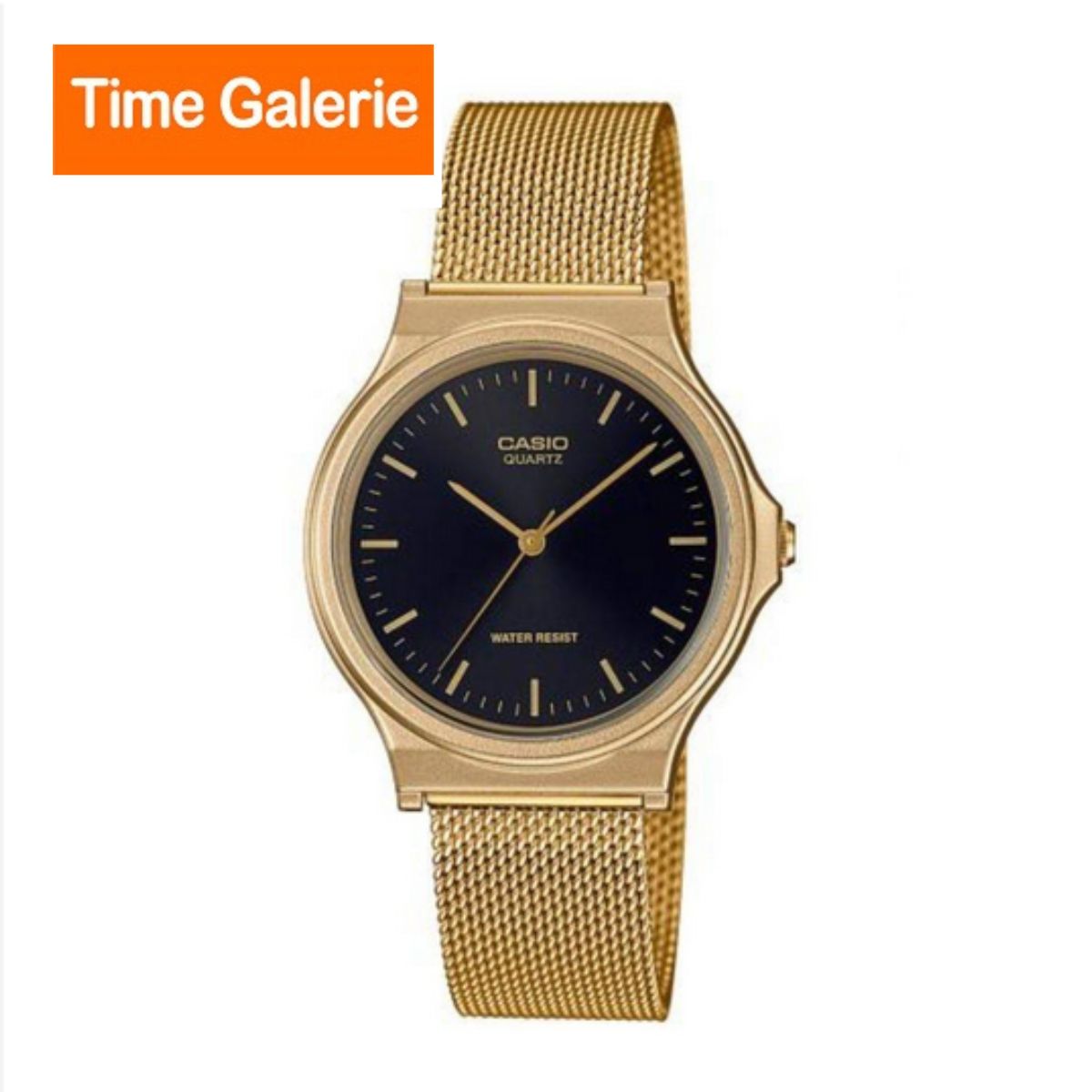 Casio Men's Analog MQ-24MG-1EDF Stainless Steel Band Gold Watch