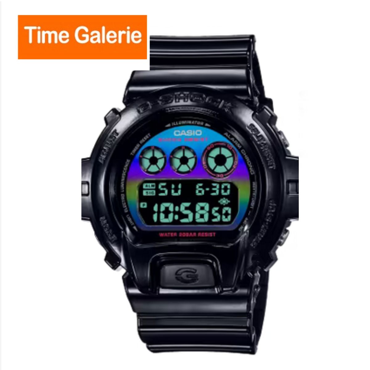 Casio G-Shock Virtual Rainbow Series DW-6900RGB-1 Black Resin Band Men ...