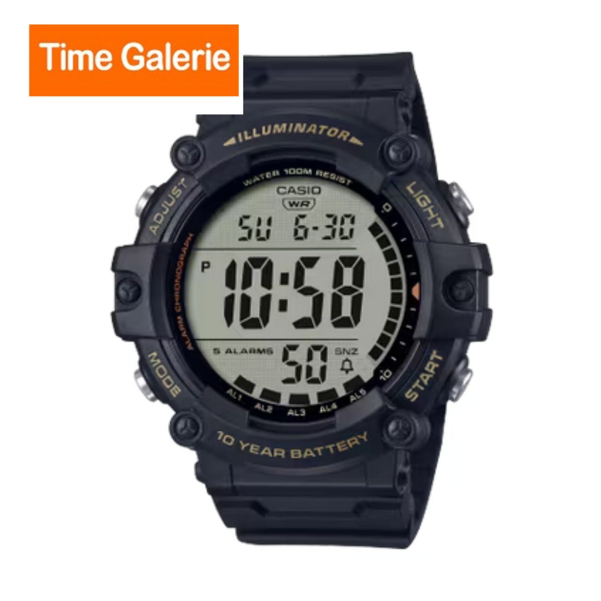 Casio General AE-1500WHX-1AV Black Resin Band Men Watch