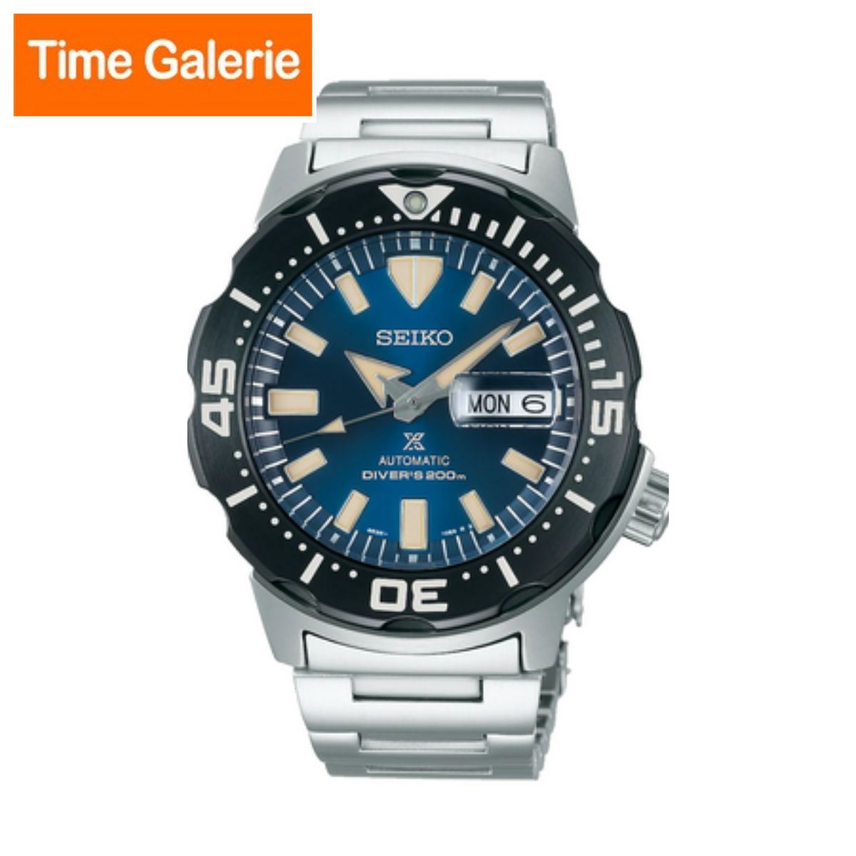 Seiko Prospex Monster SRPD25K1 Automatic Diver's 200M Blue Sunburst ...