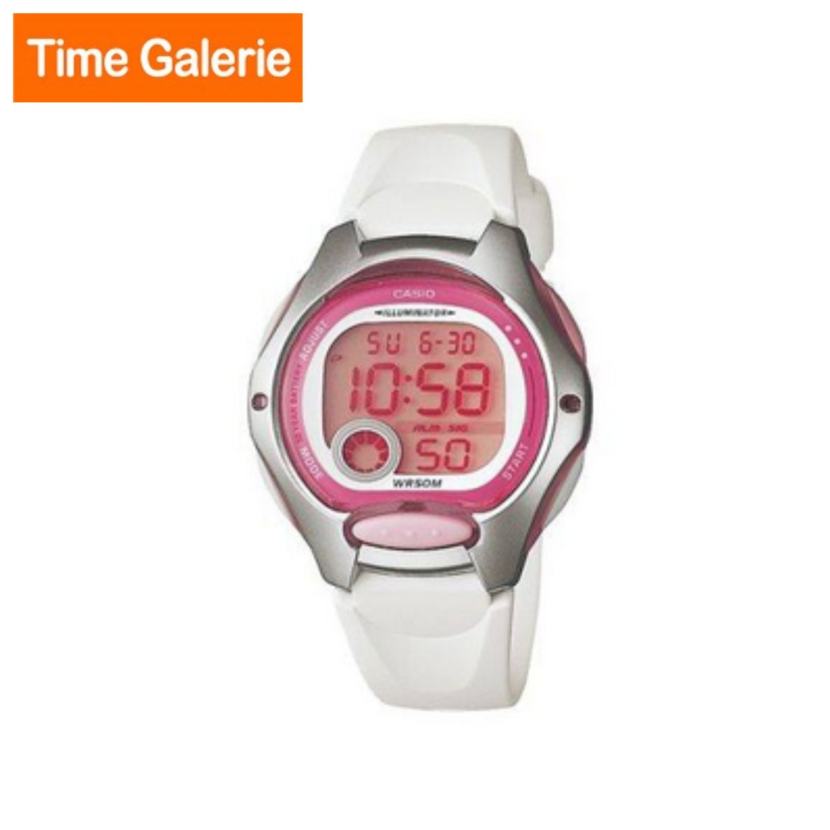 Casio General LW-200-7AV White Strap Classic Digital Unisex Kid's Watch