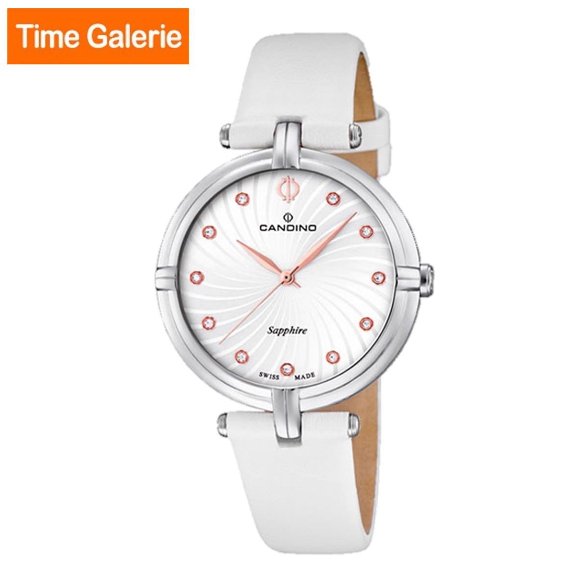 Candino CDOWC4599/1 White Strap with White Dial Analog Women Watch
