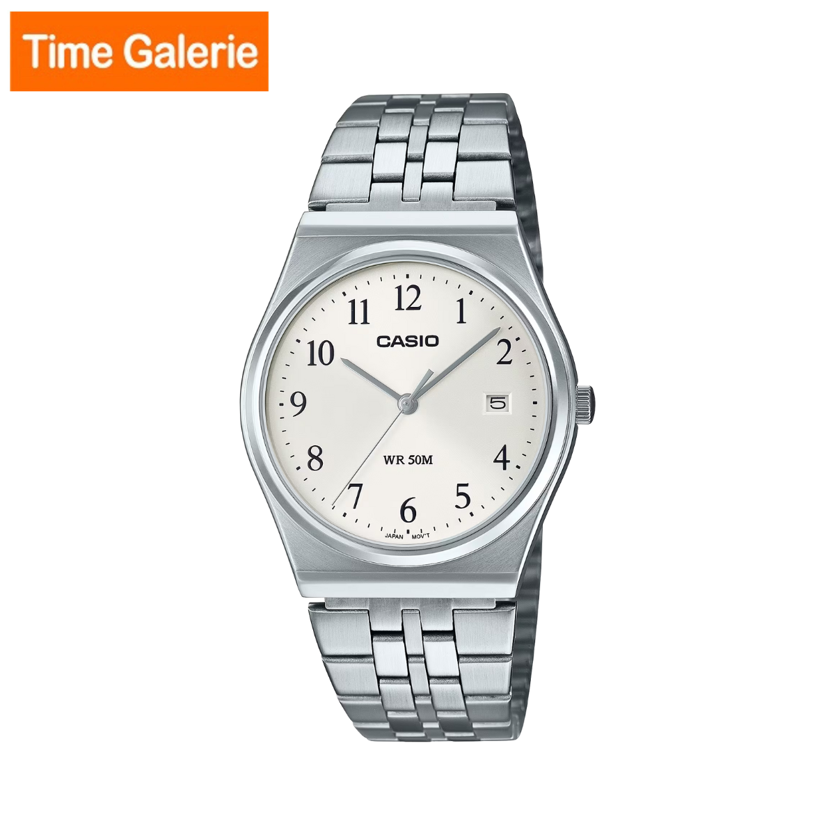 Casio General MTP-B145D-7B White Dial with Stainless Steel Dial Analog ...