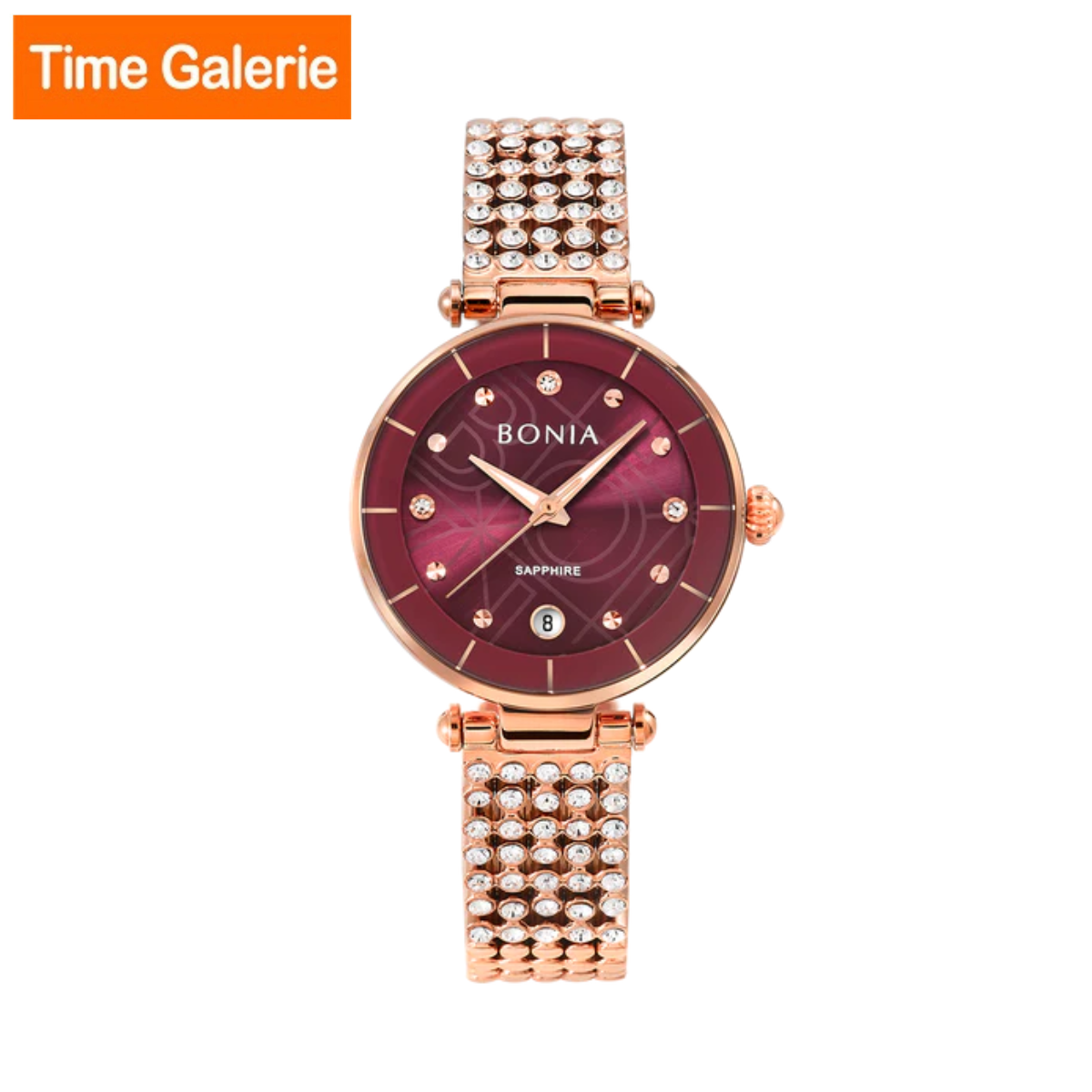 Bonia Women Elegance BNB10756-2567 Rose Gold Stainless Steel Strap with ...