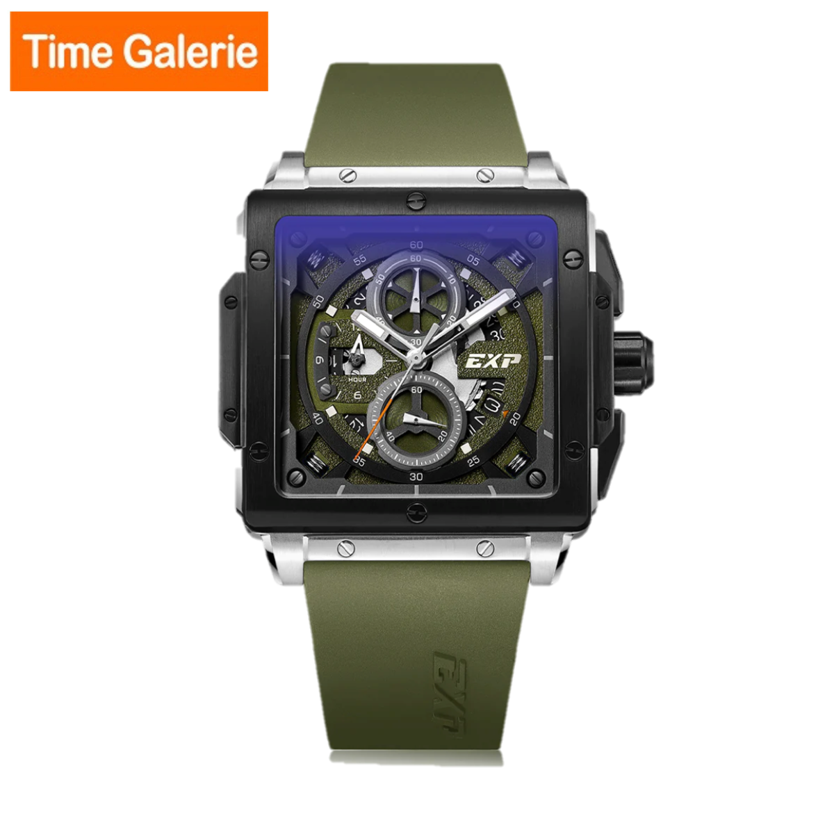 Expedition Chronograph ALCWE6844MCRGNGN Green Rubber Strap Men Watch