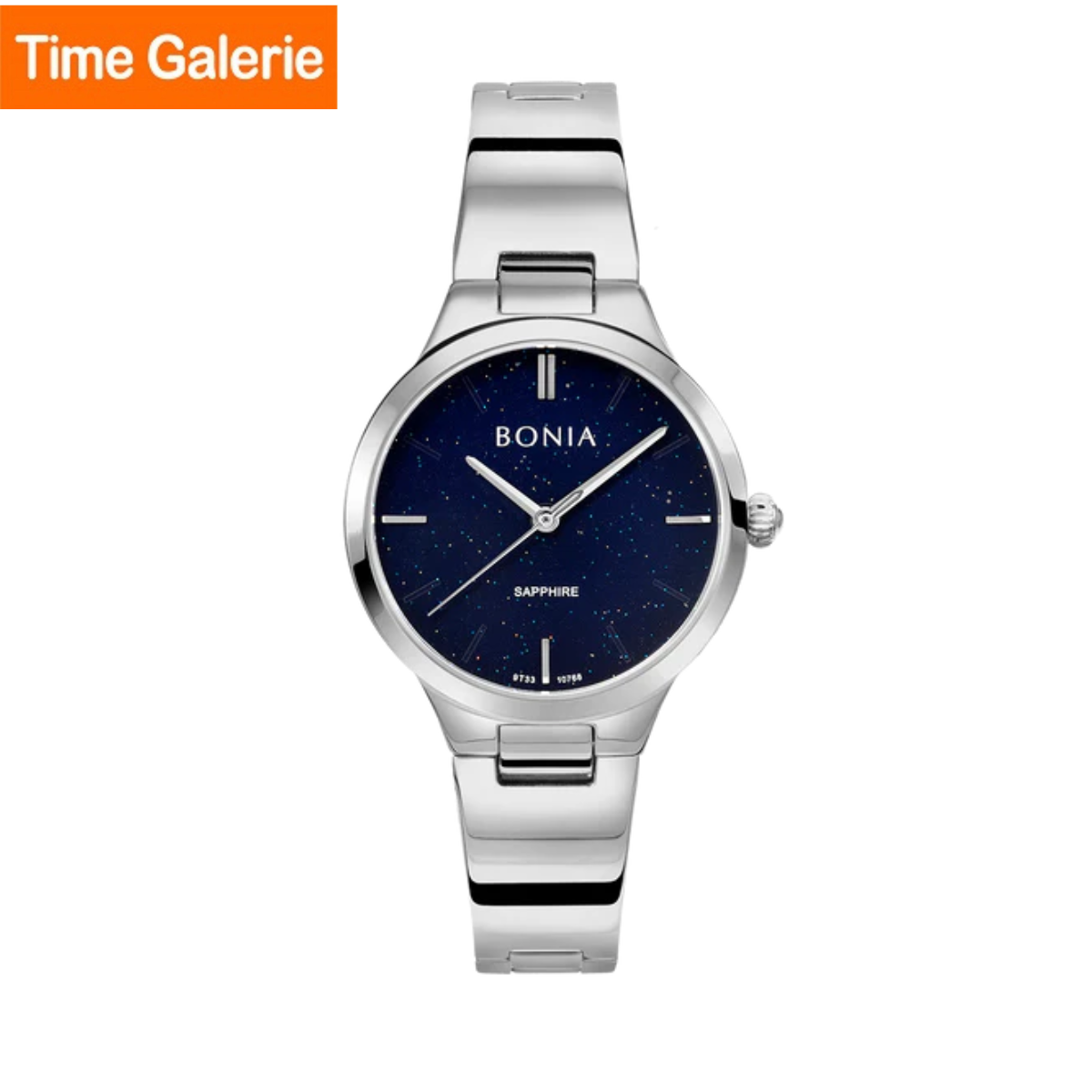 Bonia Japanese Quartz BNB10768-2382 Blue Dial with Stainless Steel ...