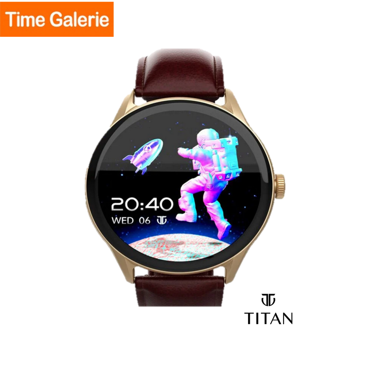Titan Evoke Leather: Luminous AMOLED Display & Water-Resistant ...