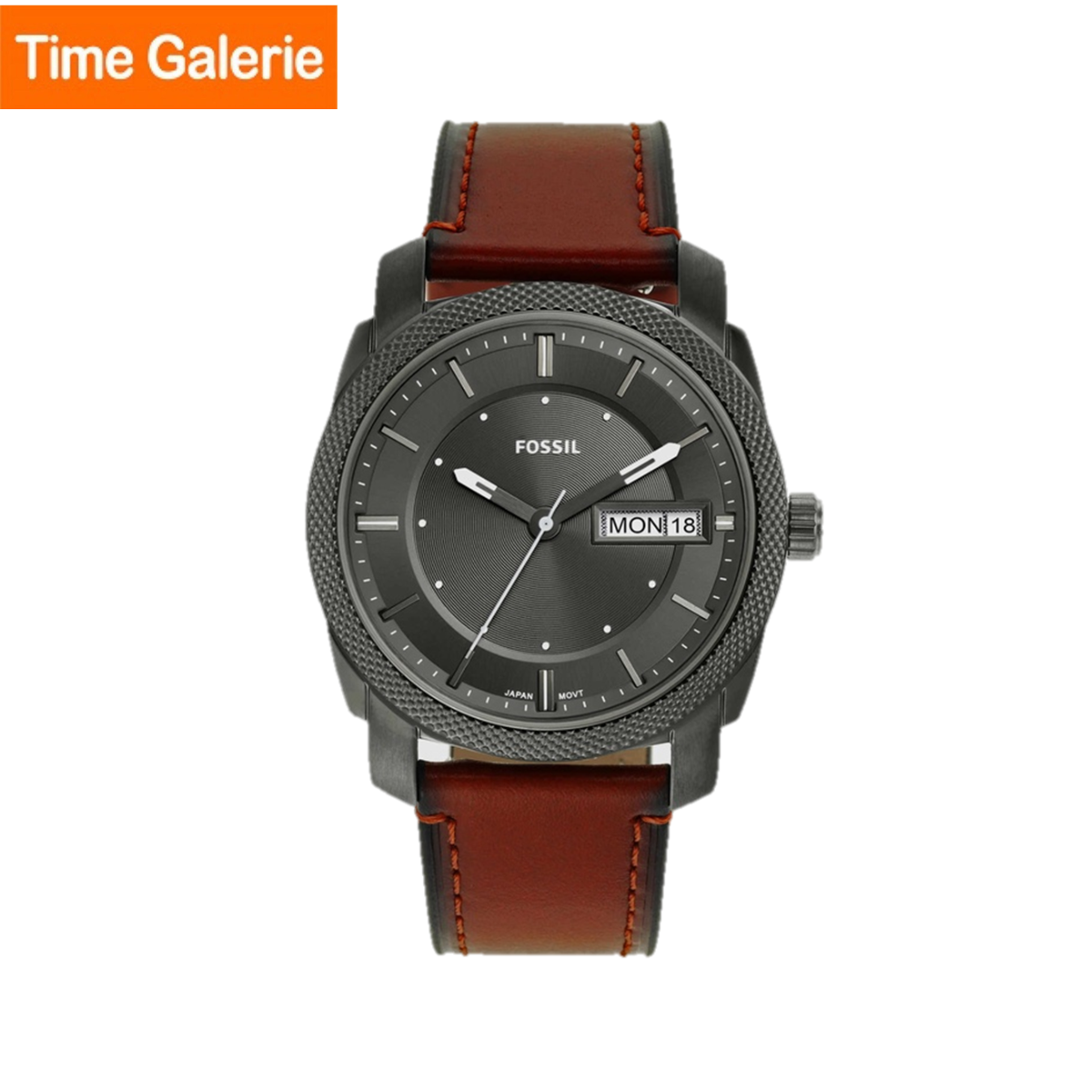 Fossil FS5900 Machine Three-Hand Date Brown LiteHide™ Leather Men Watch