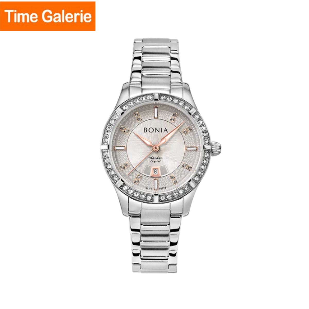 Bonia Elegance BNB10775-2317S Full Silver Stainless Steel Strap Women Watch