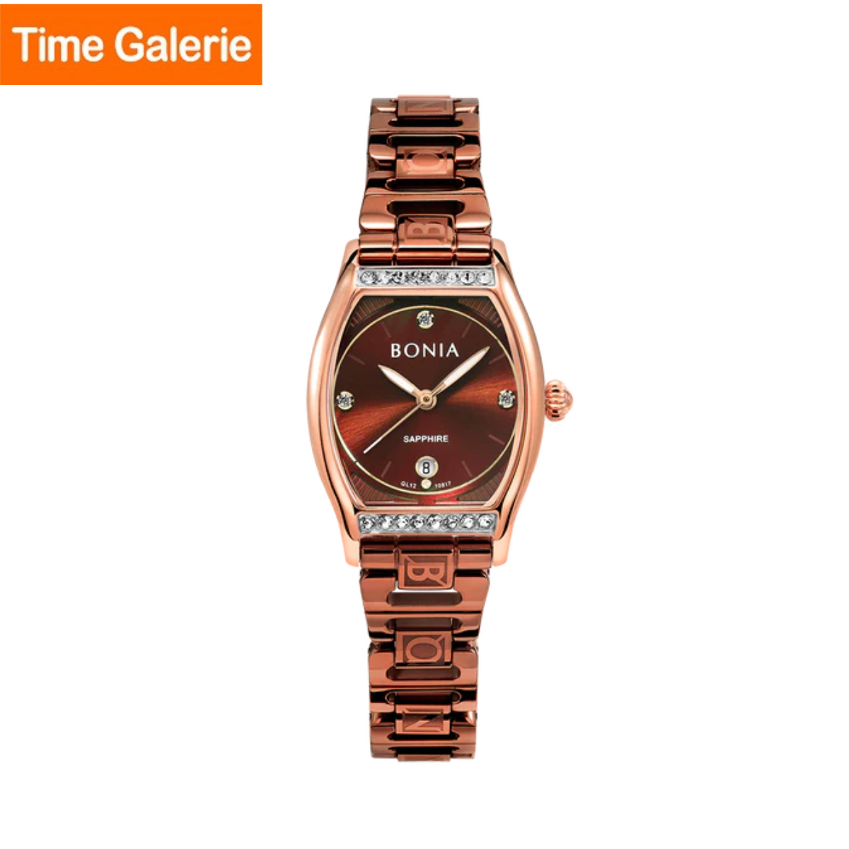 Bonia Elegance BNB10817-2537S Full Brown Stainless Steel Strap Women Watch