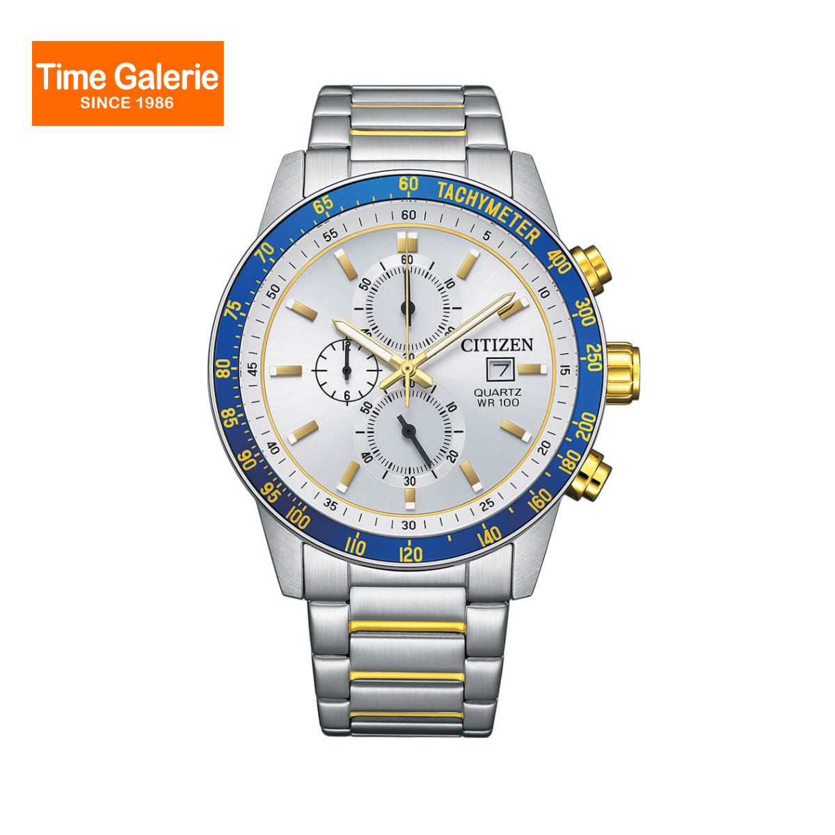 Citizen AN3686-53A Quarts Chronograph Stainless Steel Band Men Watch