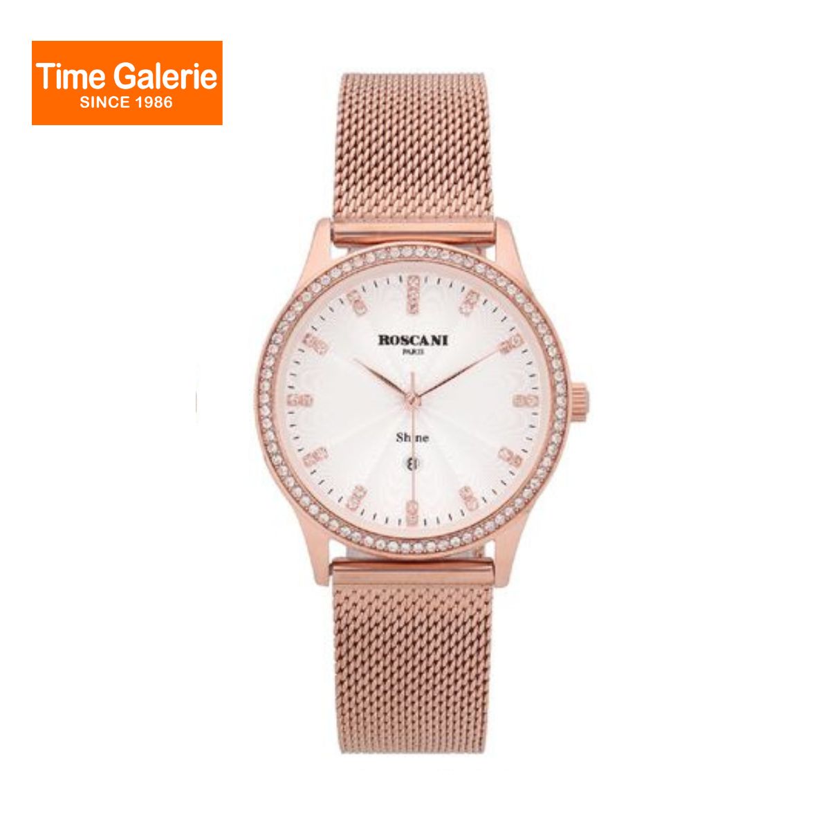 ROSCANI ROSWS08456 White Dial Stainless Steel Strap Analog Women Watch