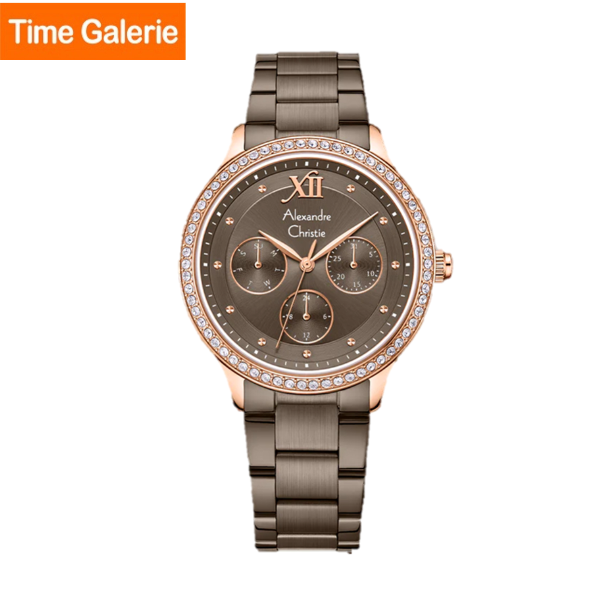 Alexandre Christie Myanmar AC2A48BFBROBO Brown Strap Analog Women Watch